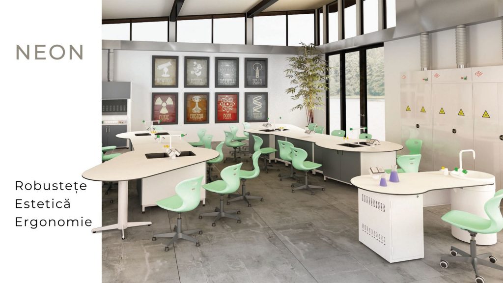 Mobilier de laborator de chimie Matte Neon - Matte